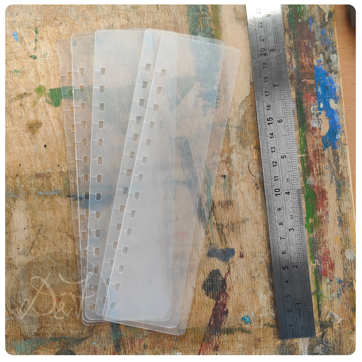 frosted plastic book mark – Doris & Fred