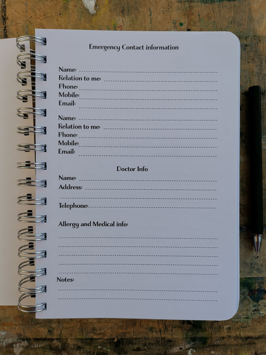 Parents/caregivers handover or contact book – Doris & Fred