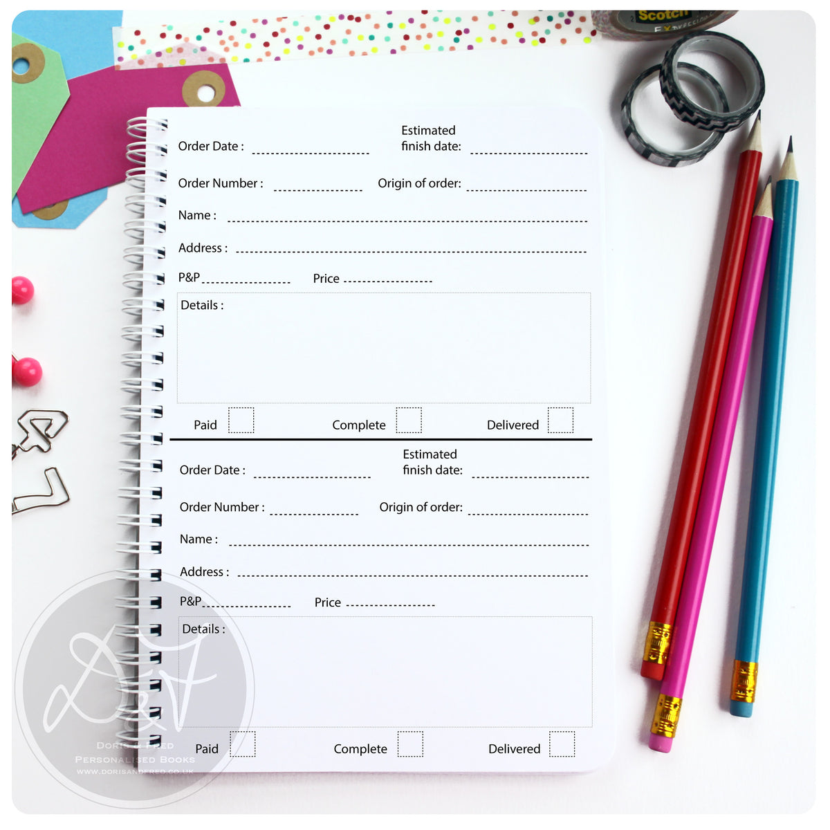 Basic Order book C – Doris & Fred