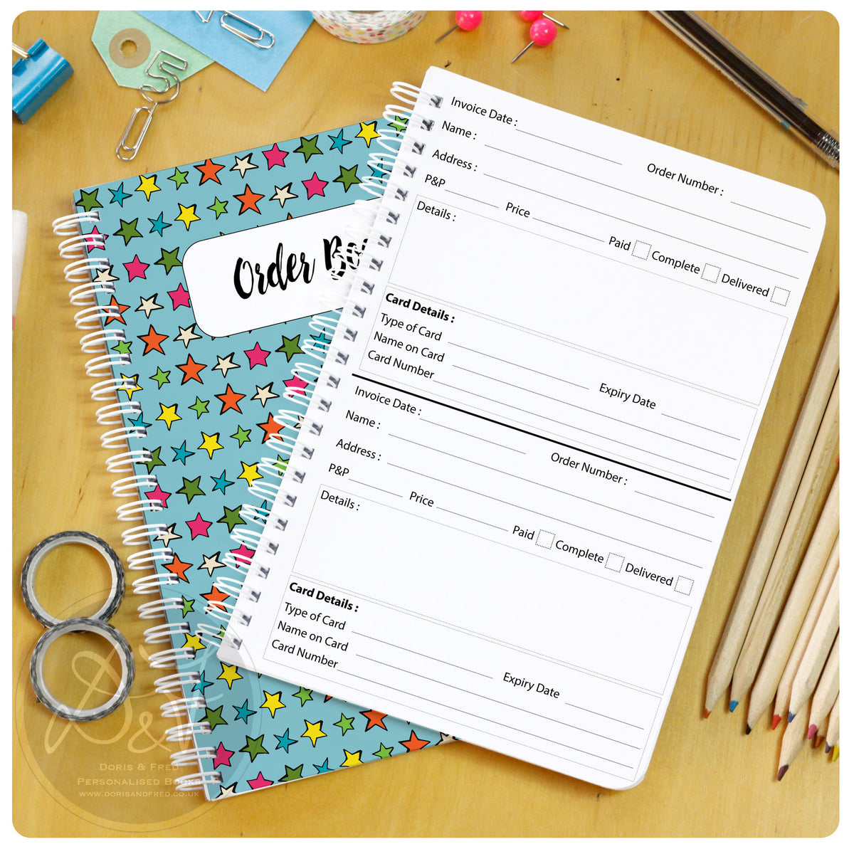 Basic order book D – Doris & Fred